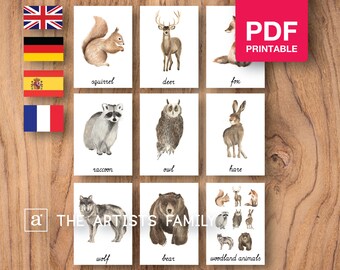 Woodland Animals Montessori - Etsy