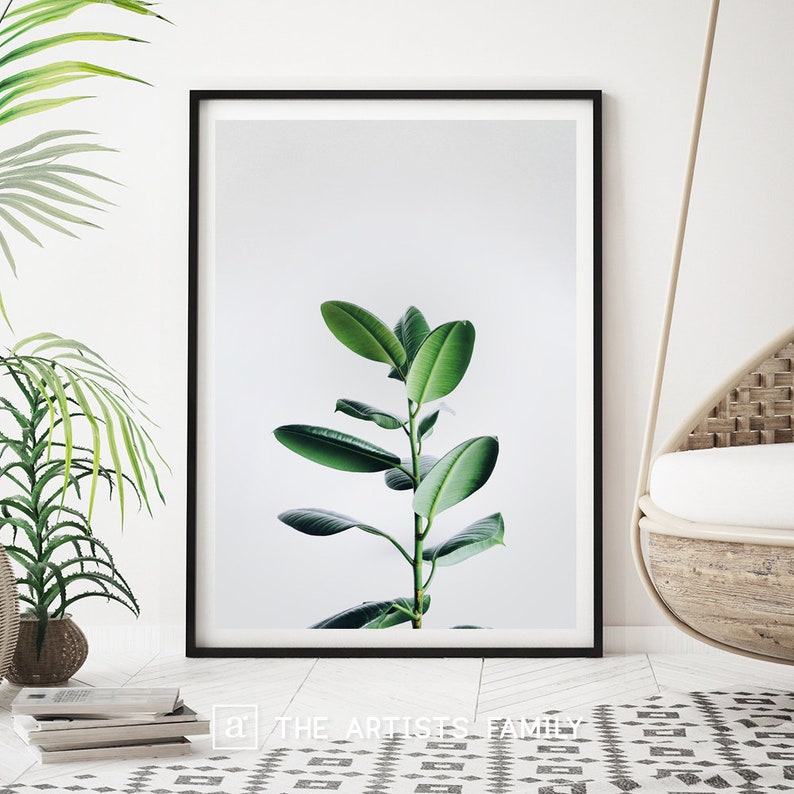 Leafs Downloadable Prints Leafed Plant Floral Greenery - Etsy