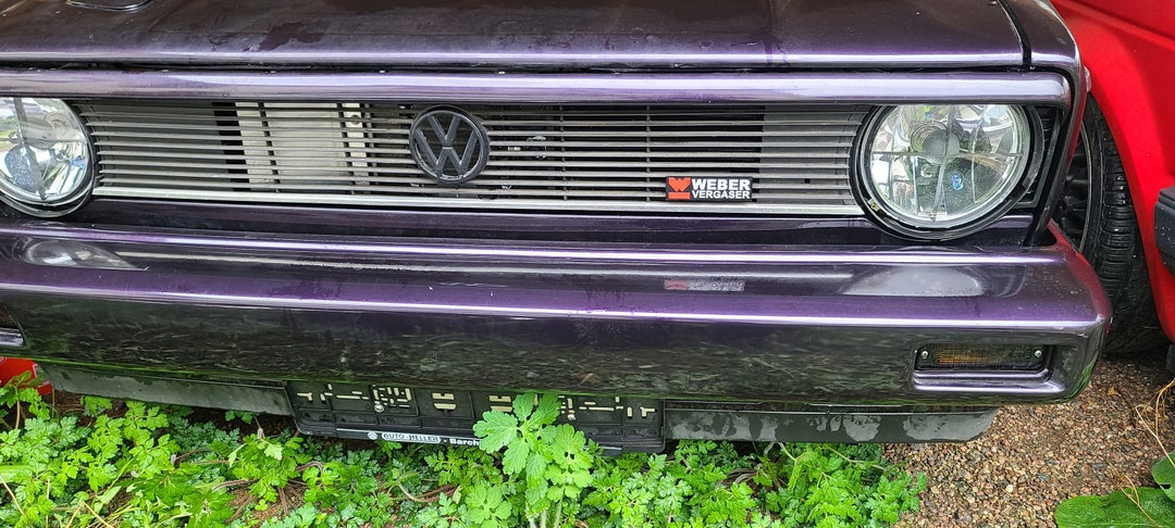 Weber Carburetor Emblem Golf 1 MK1 and Golf 1 Cabrio 16V G60 VR6 Grille ...
