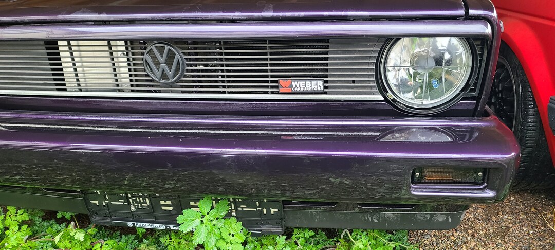 Weber Vergaser Emblem Golf 1 MK1 und Golf 1 Cabrio 16V G60 VR6 ...
