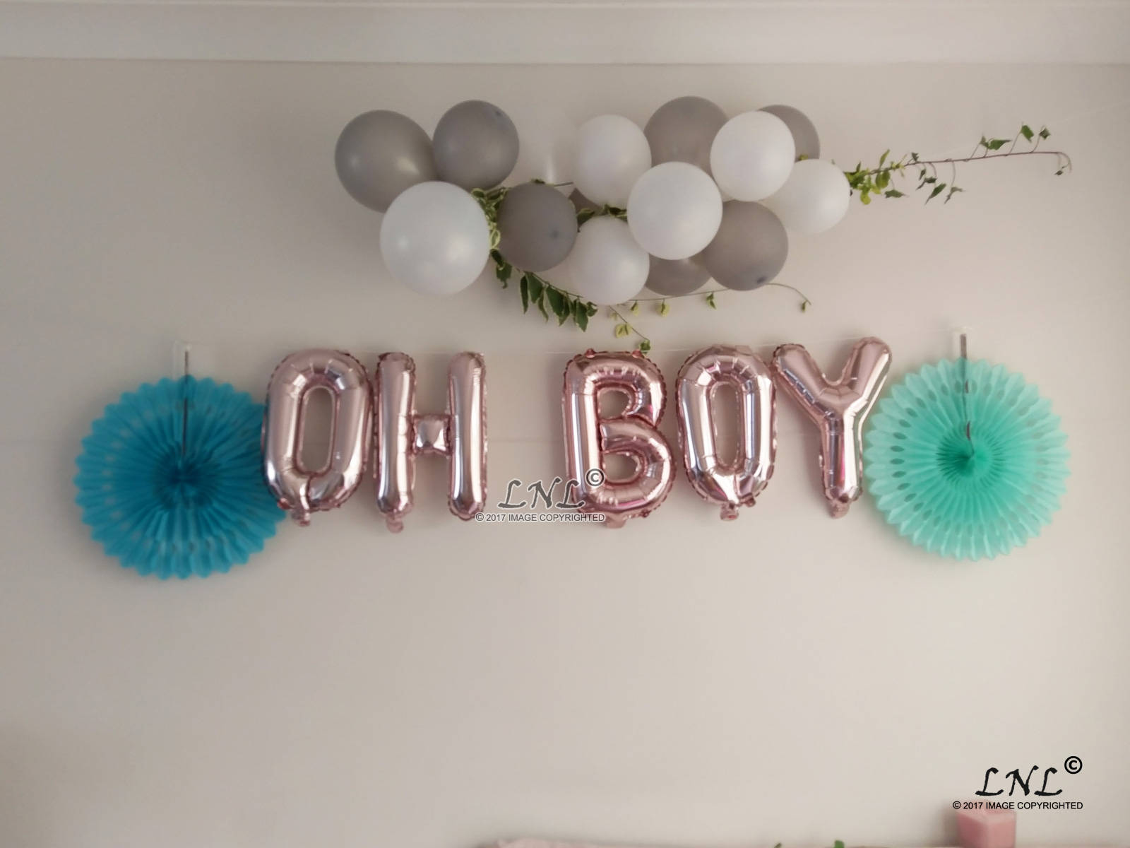 OH BOY Rose Gold Balloons Letter Ballloons Garland Balloons | Etsy