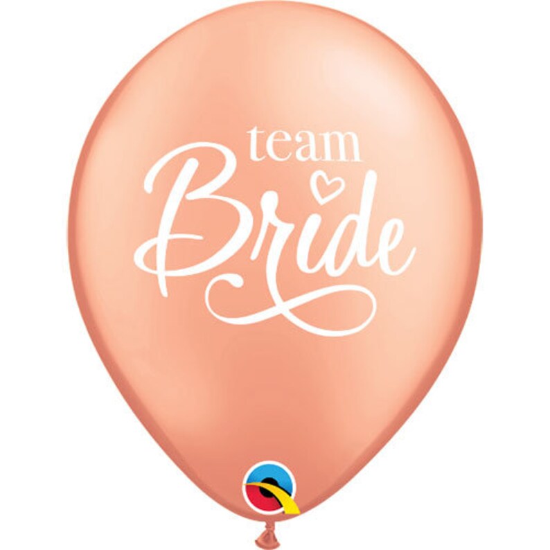 Rose Gold Balloons Team Bride Hen Do Wedding Bridal Party - Etsy
