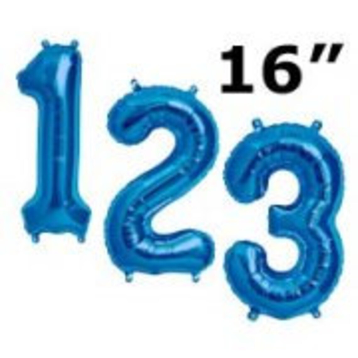 Blue Number Balloons Balloons Banner Number 16 - Etsy