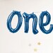 One Script Balloon First Birthday Party Birthday Decor - Etsy