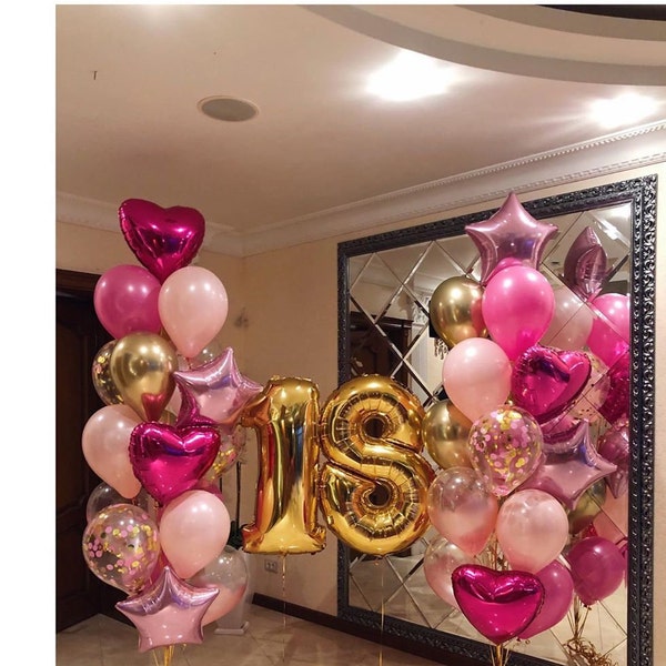 17 Pink Party Decorations - Etsy