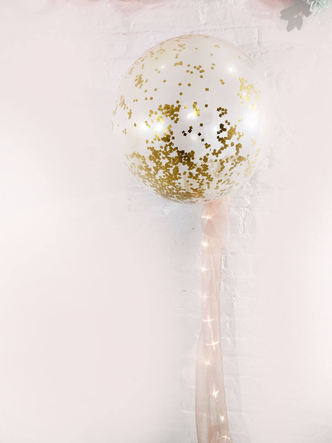 Gold Confetti Balloons, Gold Confetti, Wedding Balloons, Bridal, Bride ...