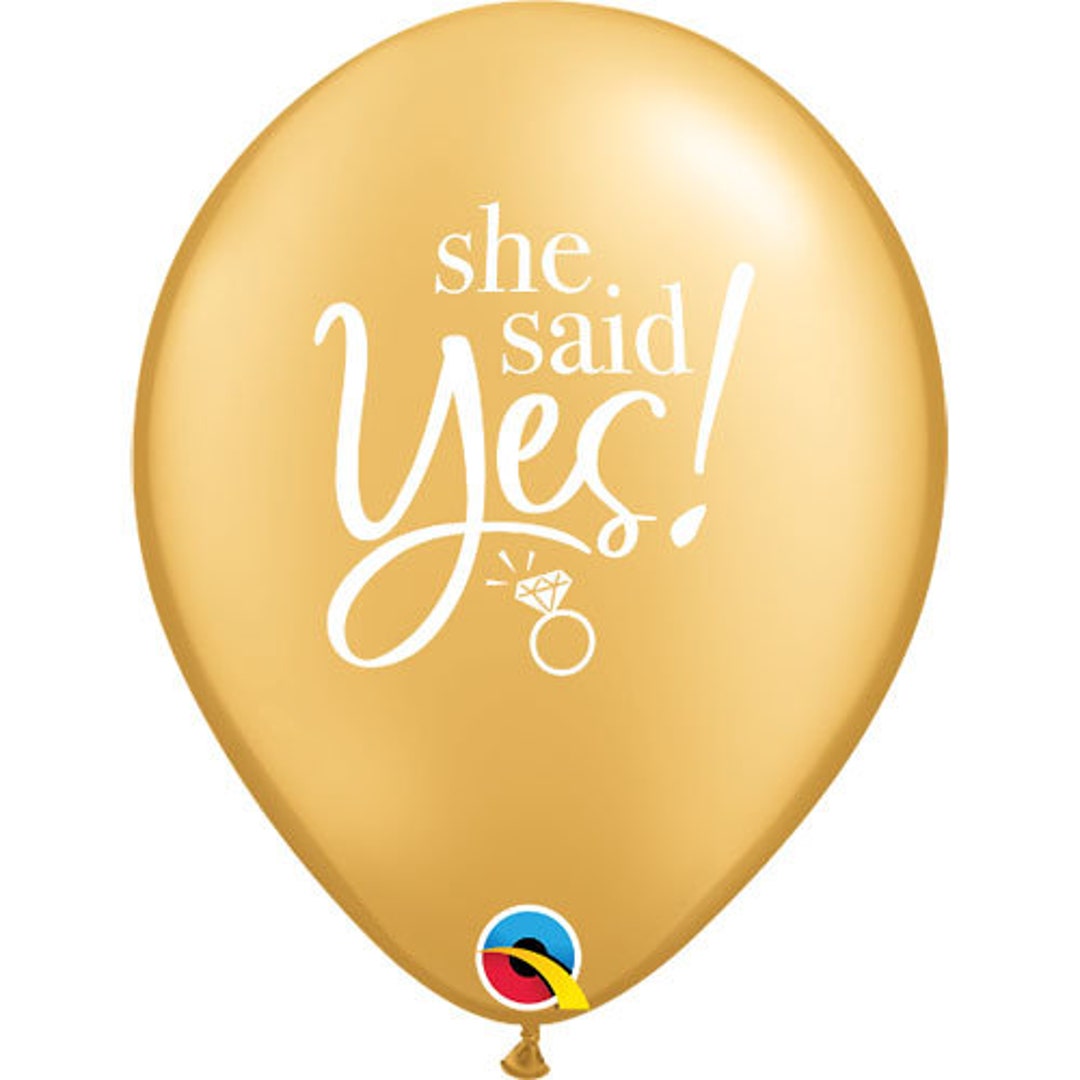 She Said Yes Balloons, Team Bride, Hen Do, Wedding, Bridal, Party ...