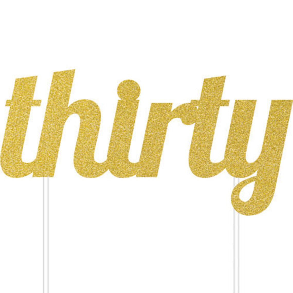 Cake Topper Thirty Birthday Cake Topper Glittery Cake - Etsy