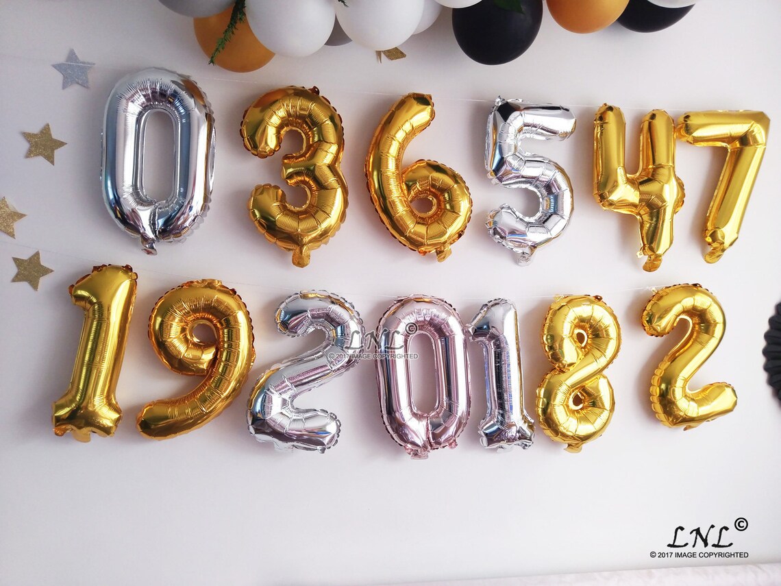 Happy 21 Rose Gold Balloons Birthday Ballloons Garland - Etsy