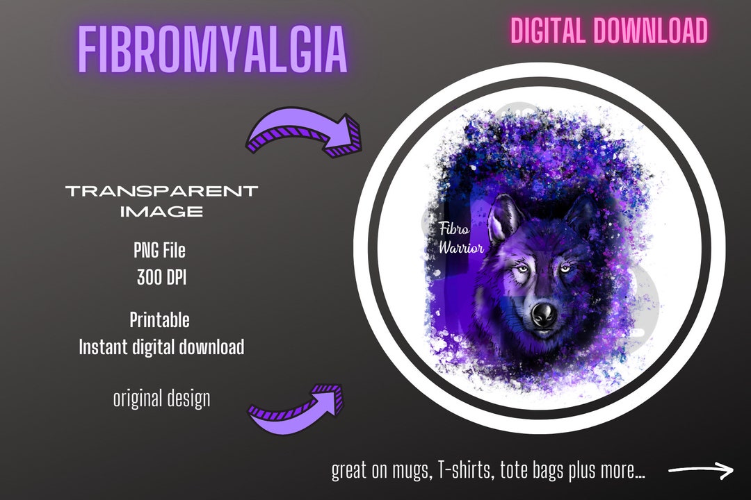 Fibromyalgia Instant Digital Download PNG File - Etsy