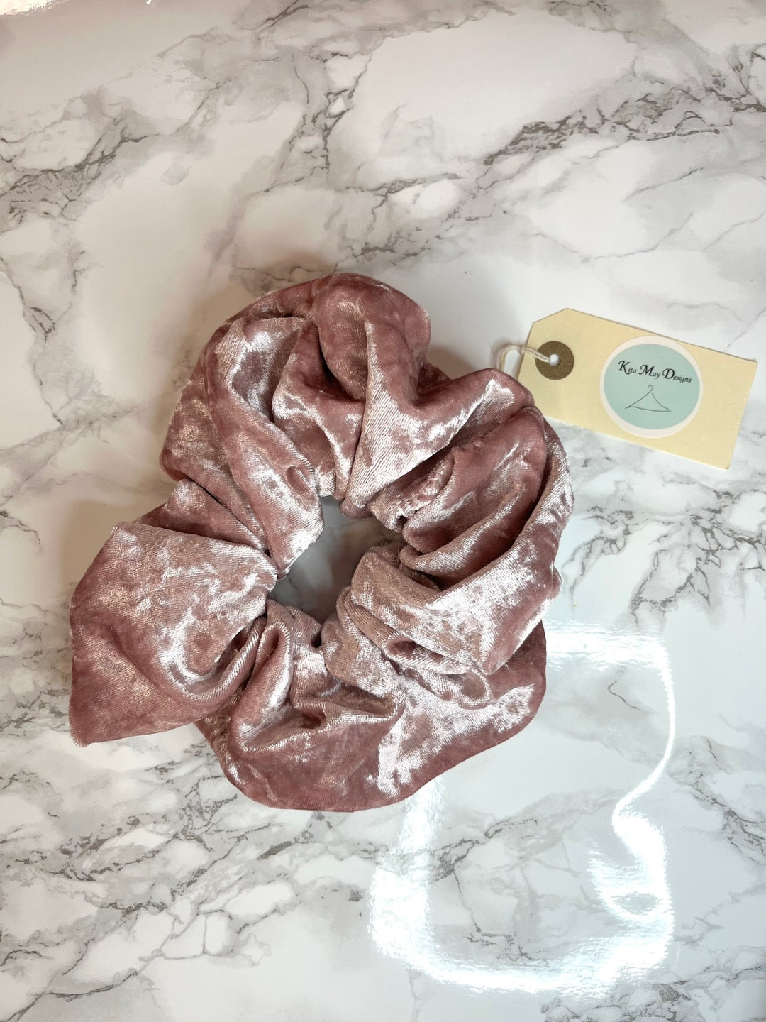 Baby Rosa Samt Scrunchie - Large - Etsy Österreich