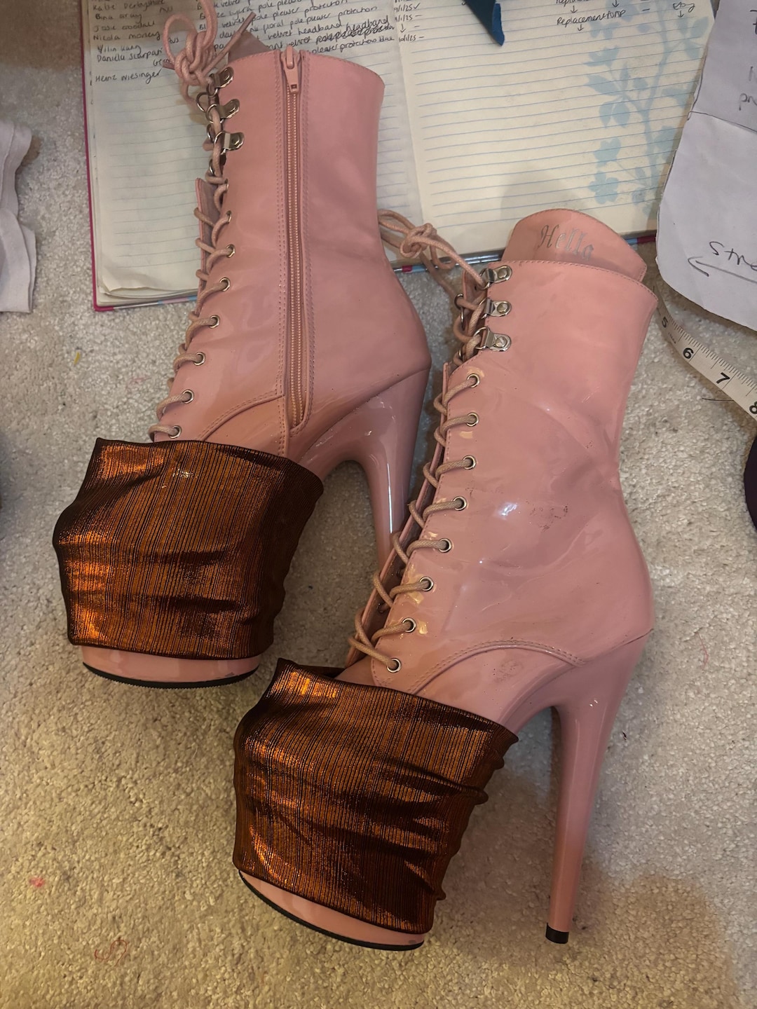 Glossy Metallic Shiny Pole Pleaser Protector Shoe Covers - Etsy