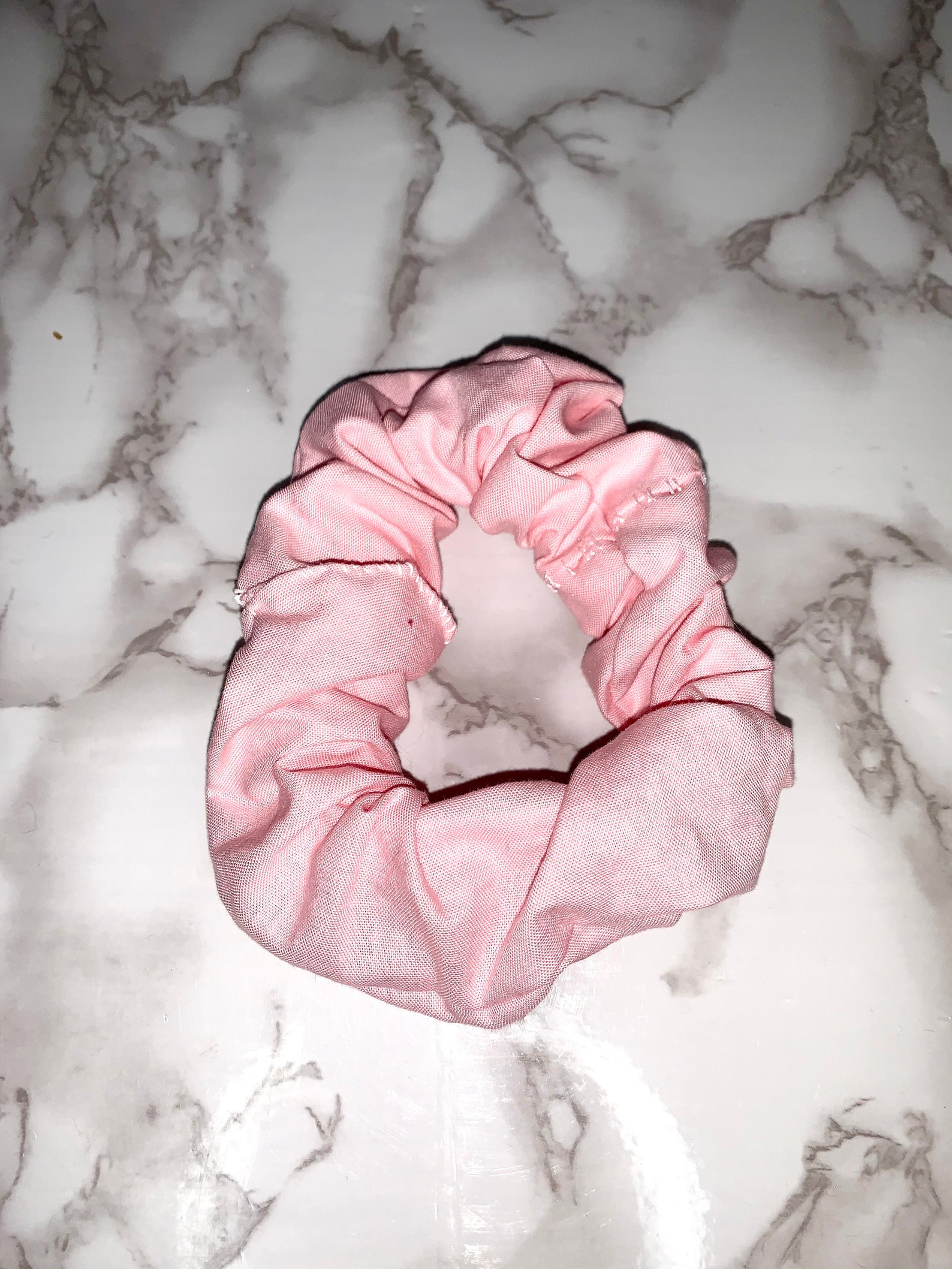 Baby Pink Cotton Scrunchie - Etsy