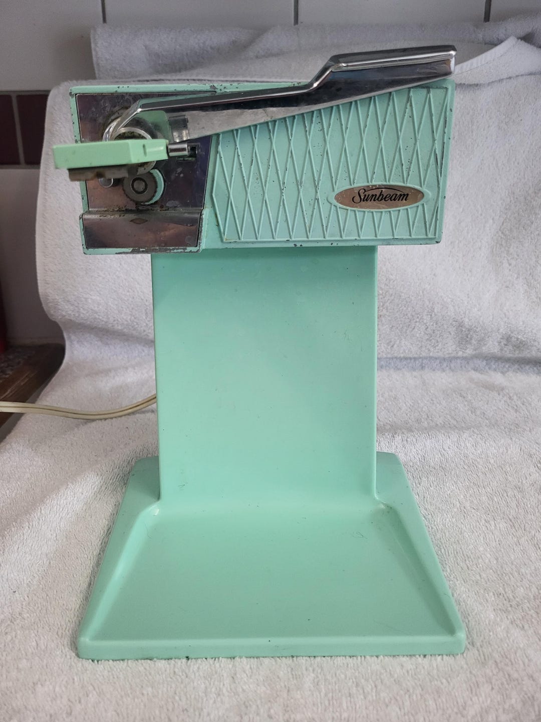 Vintage Turquoise Sunbeam Electric Can Opener 50s Works - Etsy