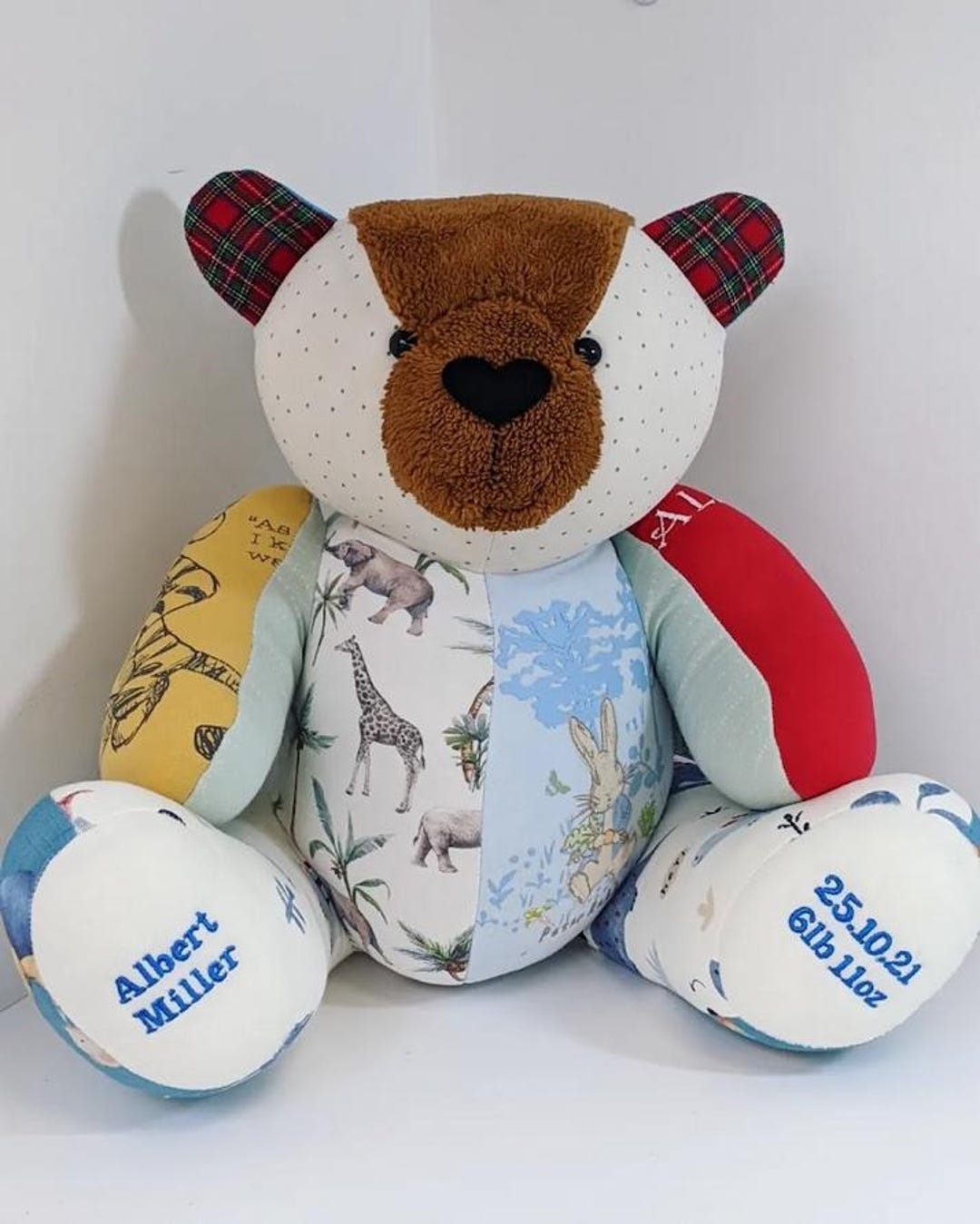 Birth Weight Memory Bear - Baby Clothing Keepsake Bear, Bespoke ...