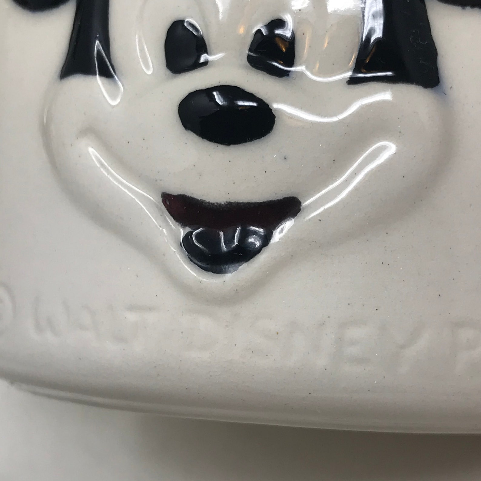 Vintage Ceramic Mickey Mouse Cup With Handle /Hand Painted Ceramic ...