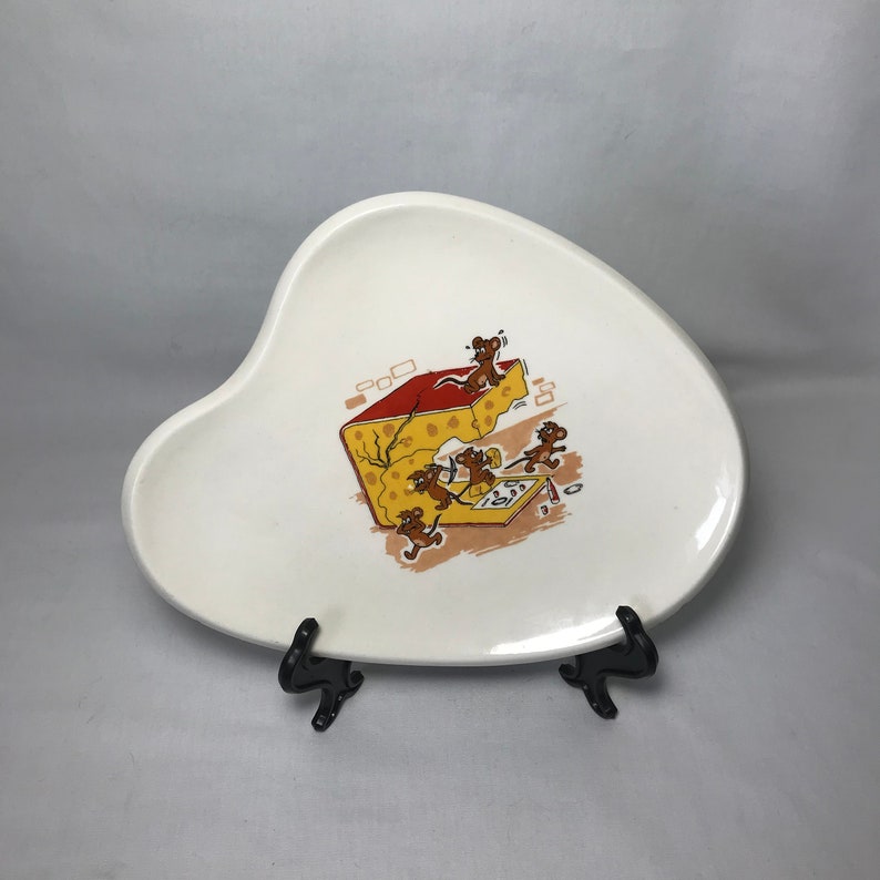 Vintage Ceramic Mouse Cheese Plate vintage Cheese Plate With - Etsy