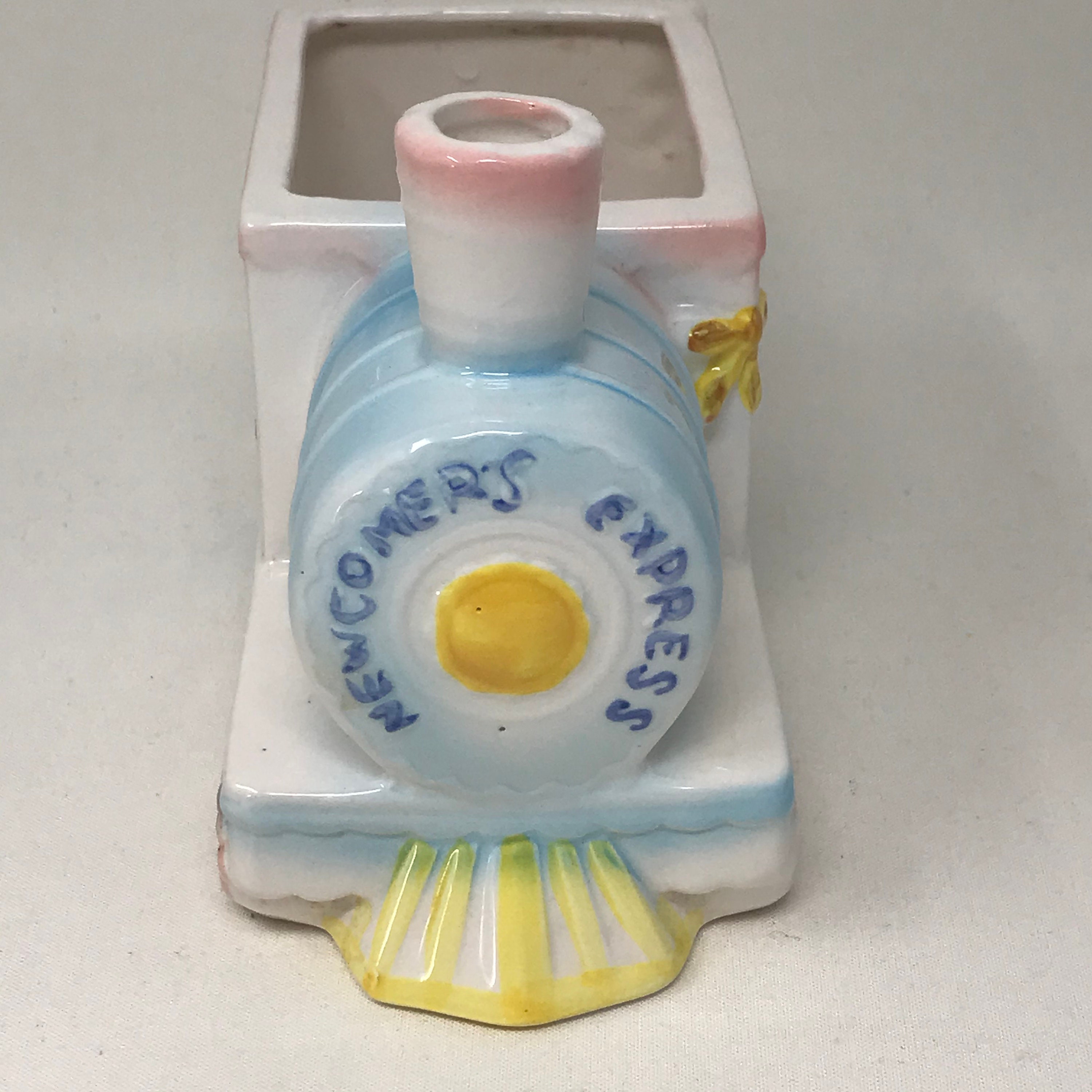 Lefton Train Nursery Planter/vintage Planter /nursery Decor /nursery ...