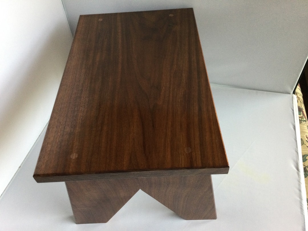 Mid-century Modern Step Stool Adult Walnut Hardwood Step - Etsy