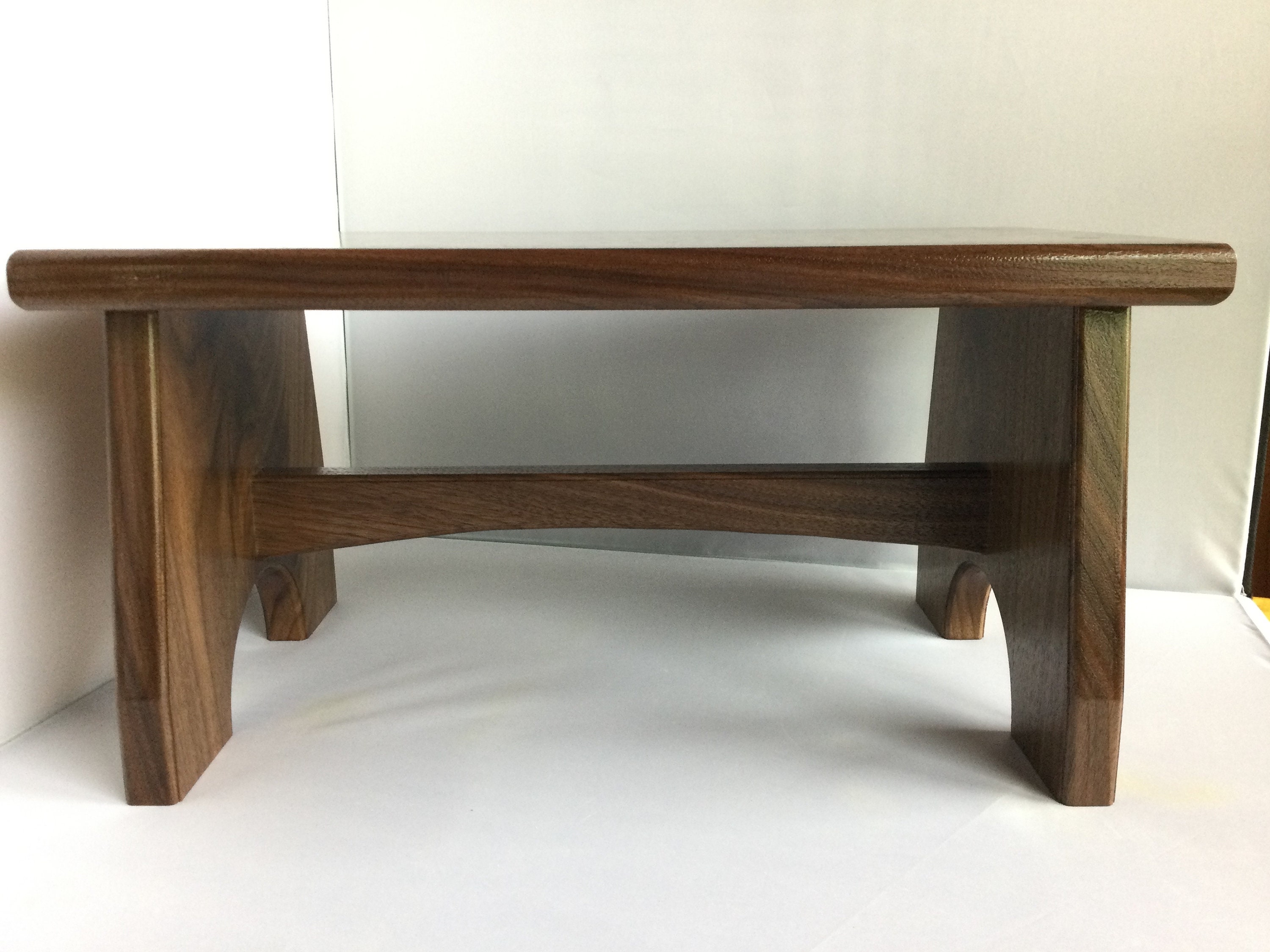 Highly Figured Step Stool Adult Walnut Hardwood Step Stool Handcrafted ...