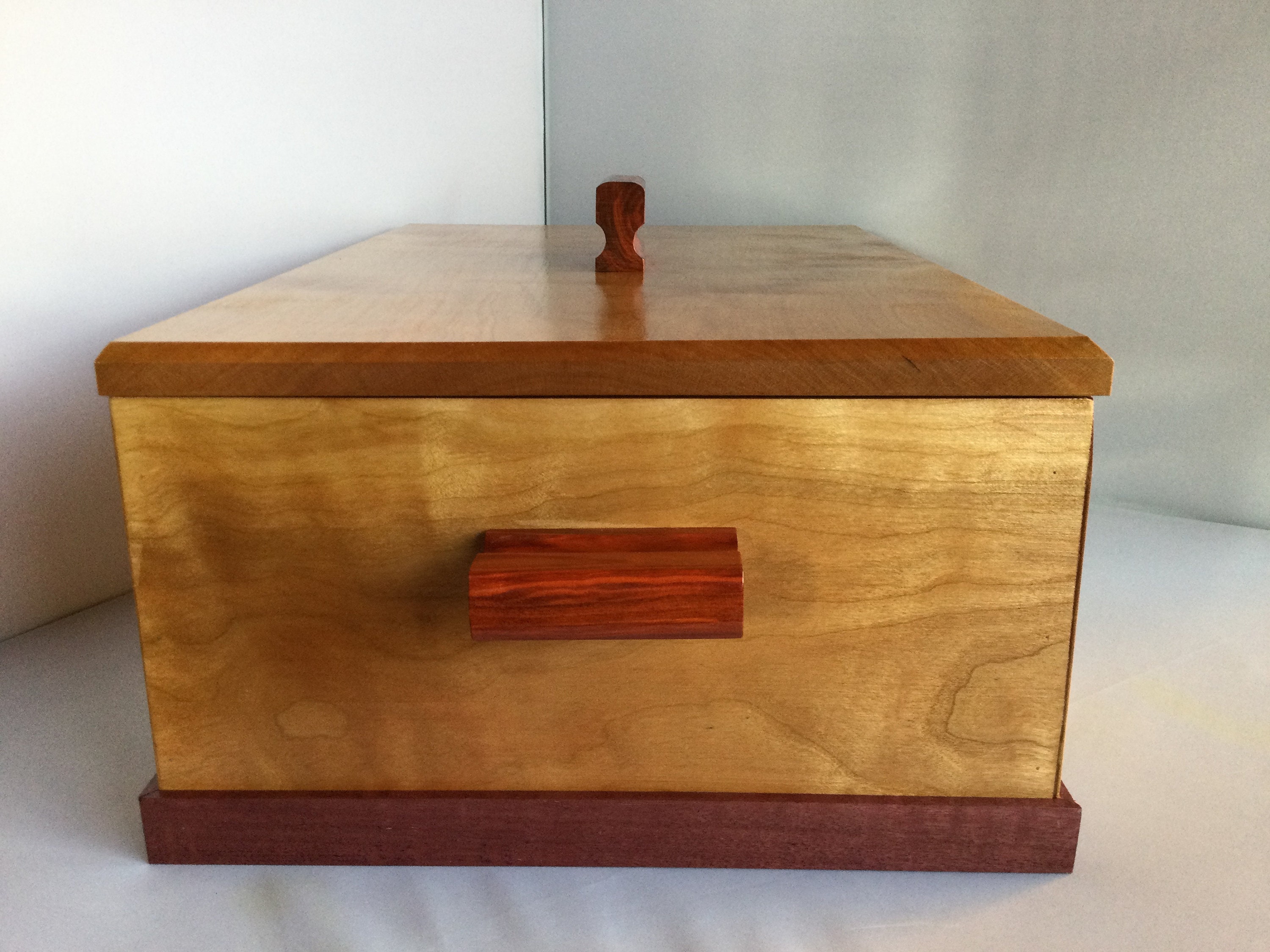 Handcrafted Cherry Memorial Box Wooden Box Gift Box - Etsy