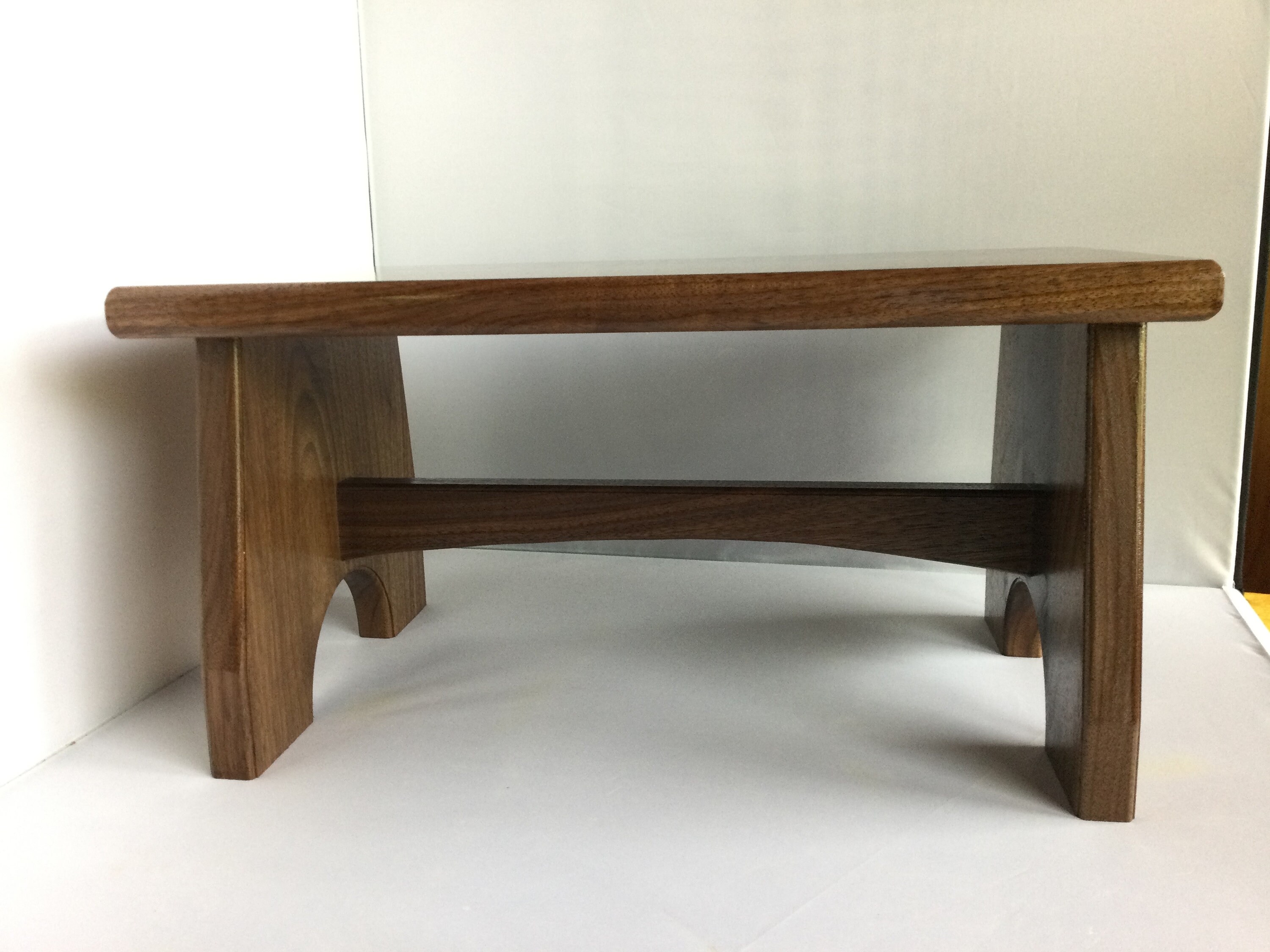 Highly Figured Step Stool Adult Walnut Hardwood Step Stool Handcrafted ...