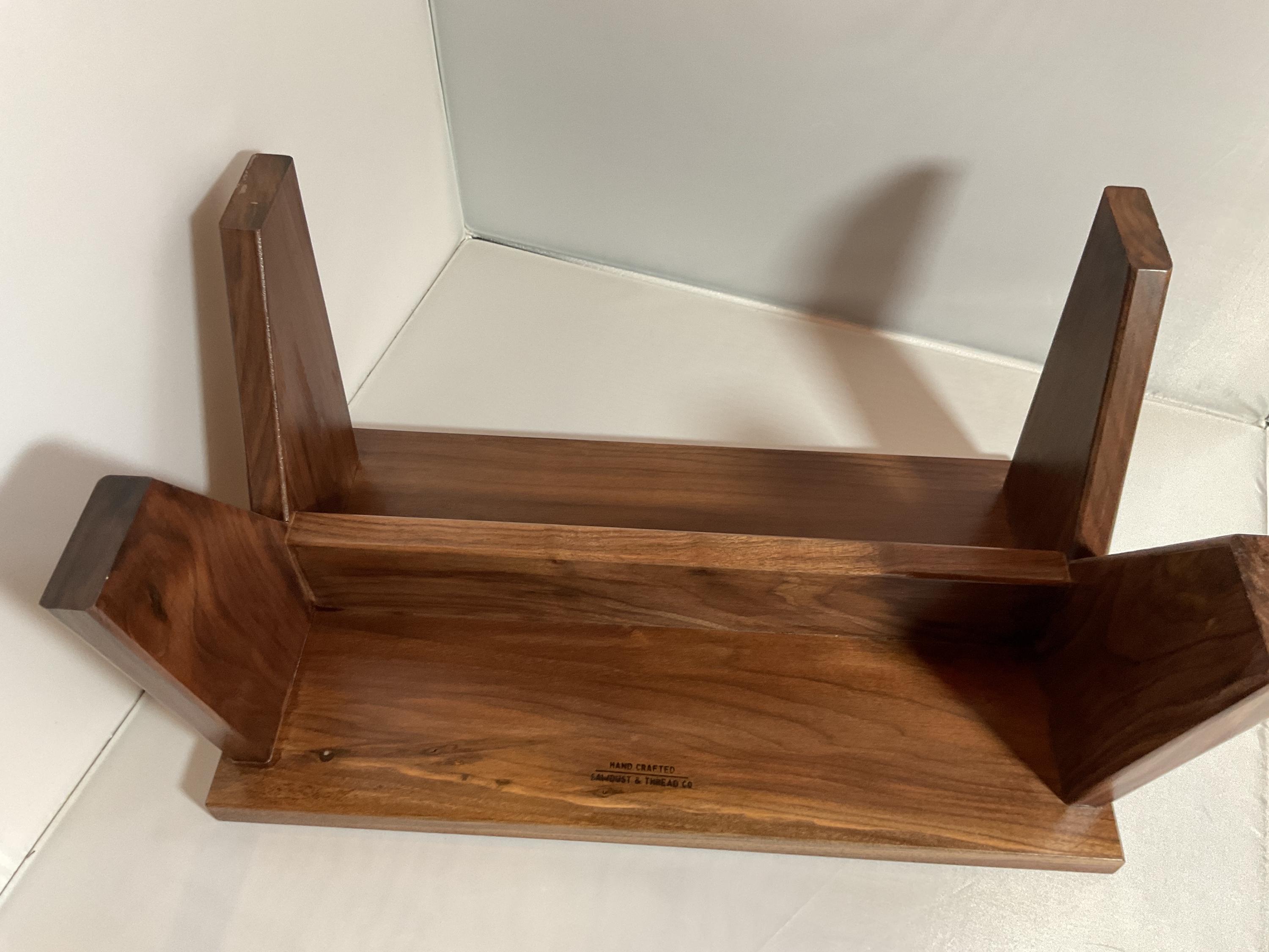 Mid-century Modern Step Stool | Adult Walnut Hardwood Step Stool ...