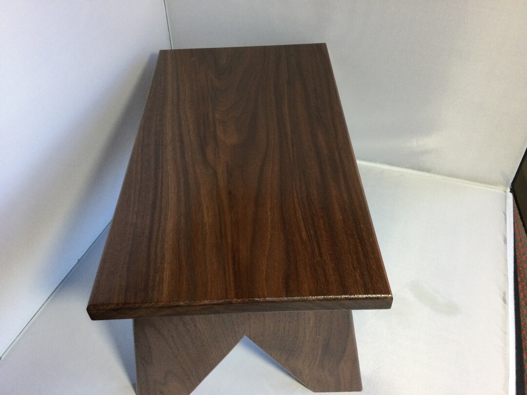 Mid-century Modern Step Stool Adult Walnut Hardwood Step - Etsy