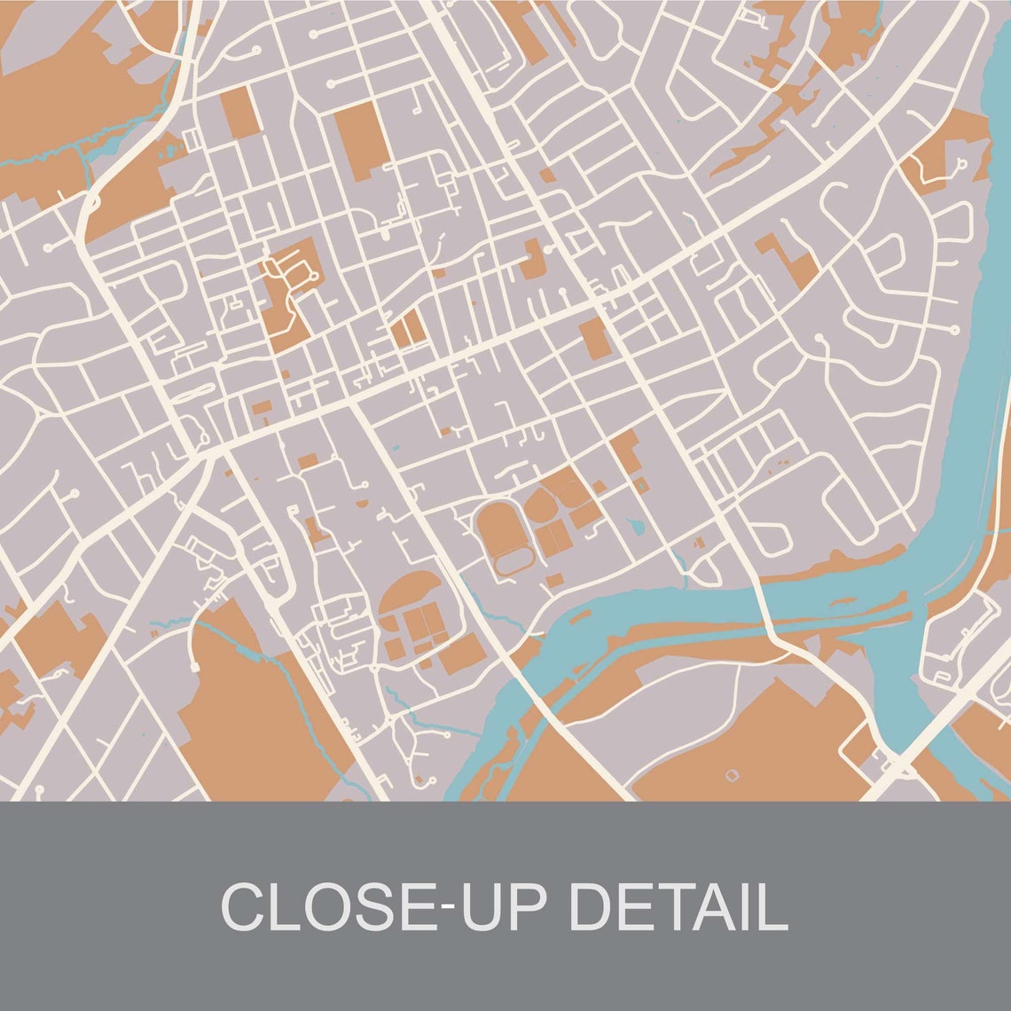 Princeton Map Princeton New Jersey Princeton Print | Etsy