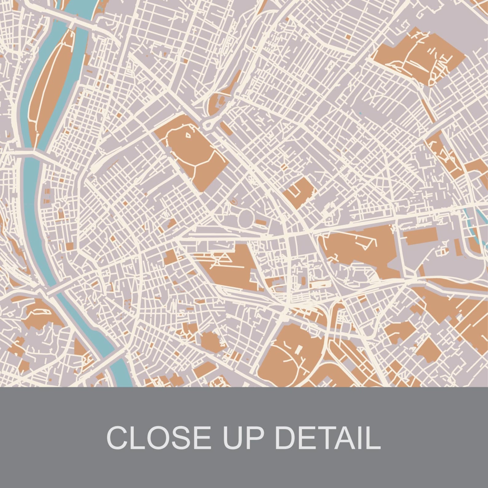 Any City Map Custom Map Print Personalized Map Custom City - Etsy