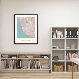 Oxnard Map Print, Oxnard CA, Oxnard City Map, Oxnard California, Oxnard ...