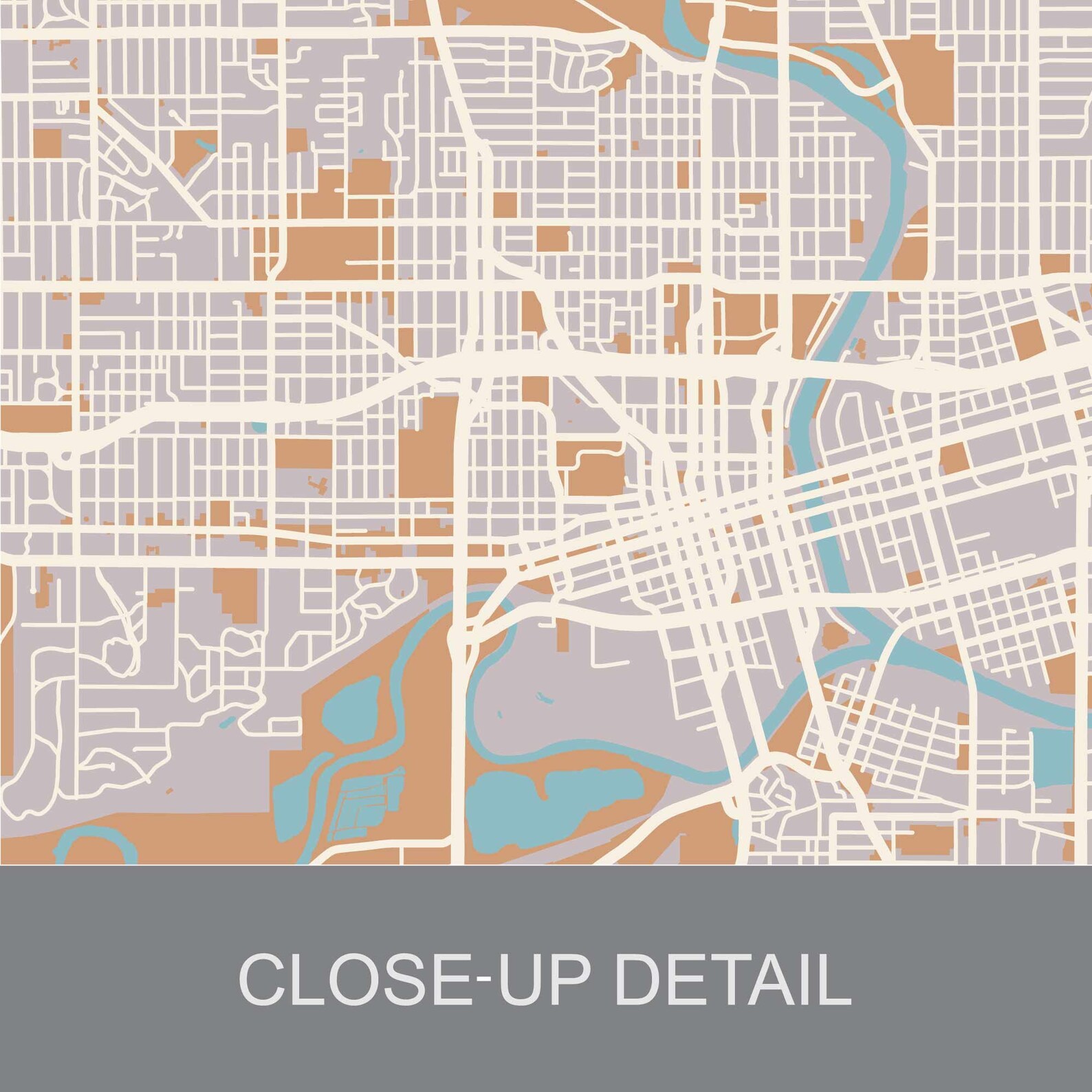 Des Moines Map, Des Moines Poster, Des Moines Print, Des Moines City ...