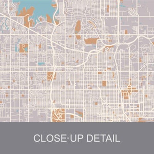 Oklahoma City Map, Oklahoma City Poster, Oklahoma City Print, Map of ...