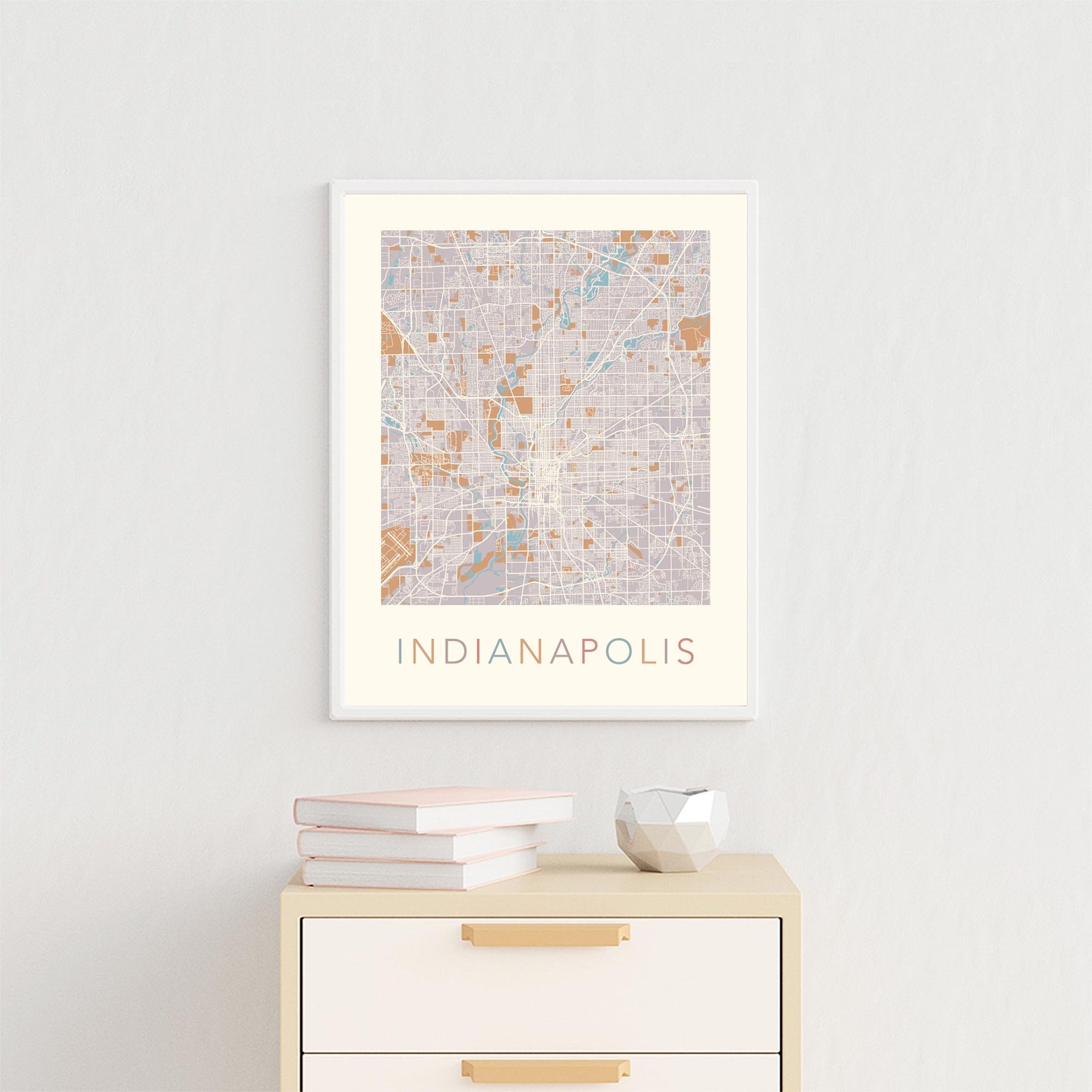 Indianapolis Map, Indianapolis Poster, Indianapolis Print, Indianapolis ...