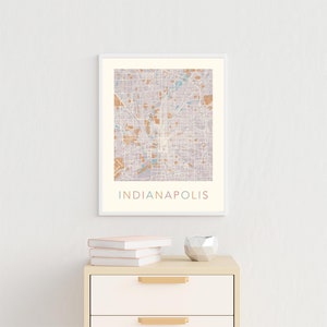 Indianapolis Map, Indianapolis Poster, Indianapolis Print, Indianapolis ...