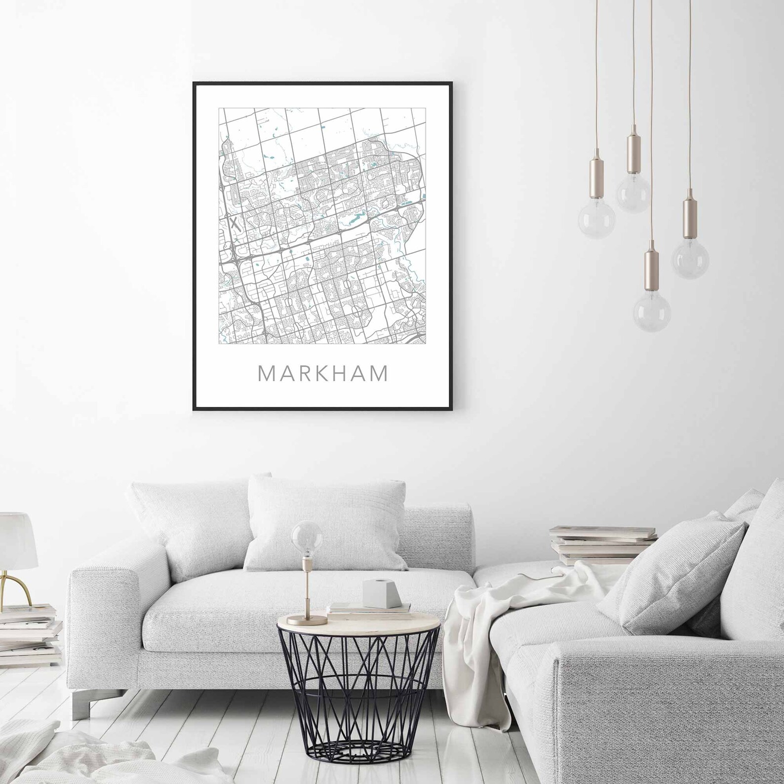 Markham Map Markham ON Markham City Map Markham Wall Art - Etsy Canada
