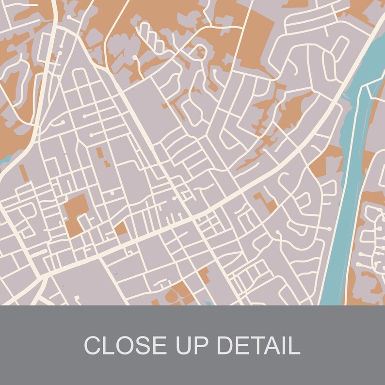 Princeton Map Princeton New Jersey Princeton Print | Etsy