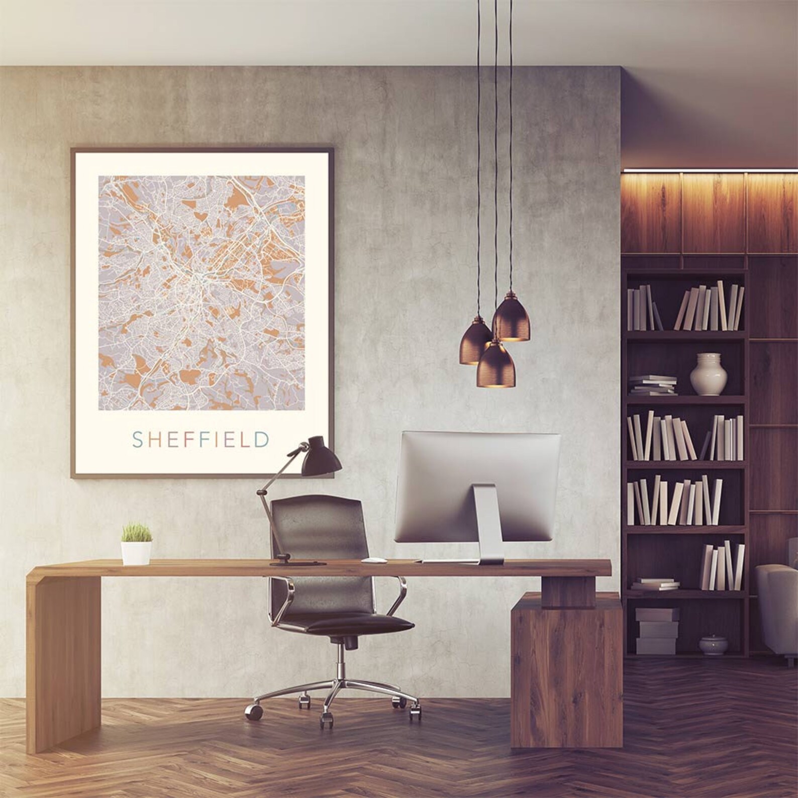 Sheffield Map Sheffield Print Sheffield Poster Map of - Etsy