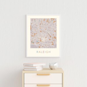 Raleigh Map, Raleigh Poster, Raleigh Print, Raleigh City Map, Map of ...