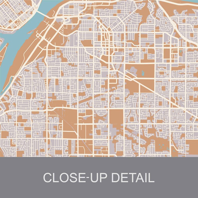 Surrey Map Print, Surrey BC, Surrey Art Print, Surrey City Map, Surrey ...