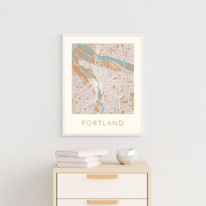 Portland Oregon Map, Portland Poster, Portland Print, Portland City Map ...