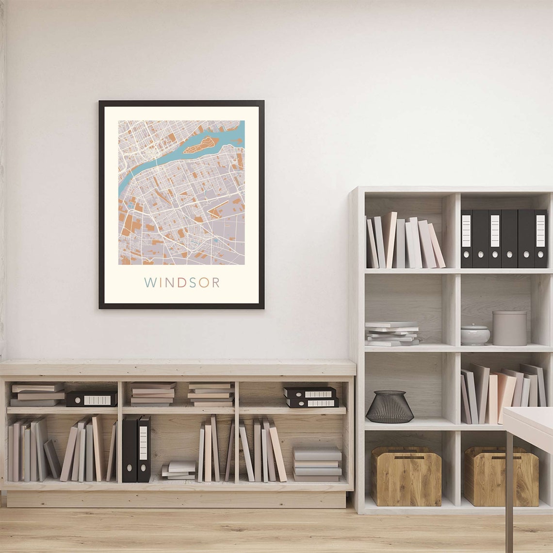 Windsor Map Windsor ON Windsor Poster Windsor Print - Etsy Canada