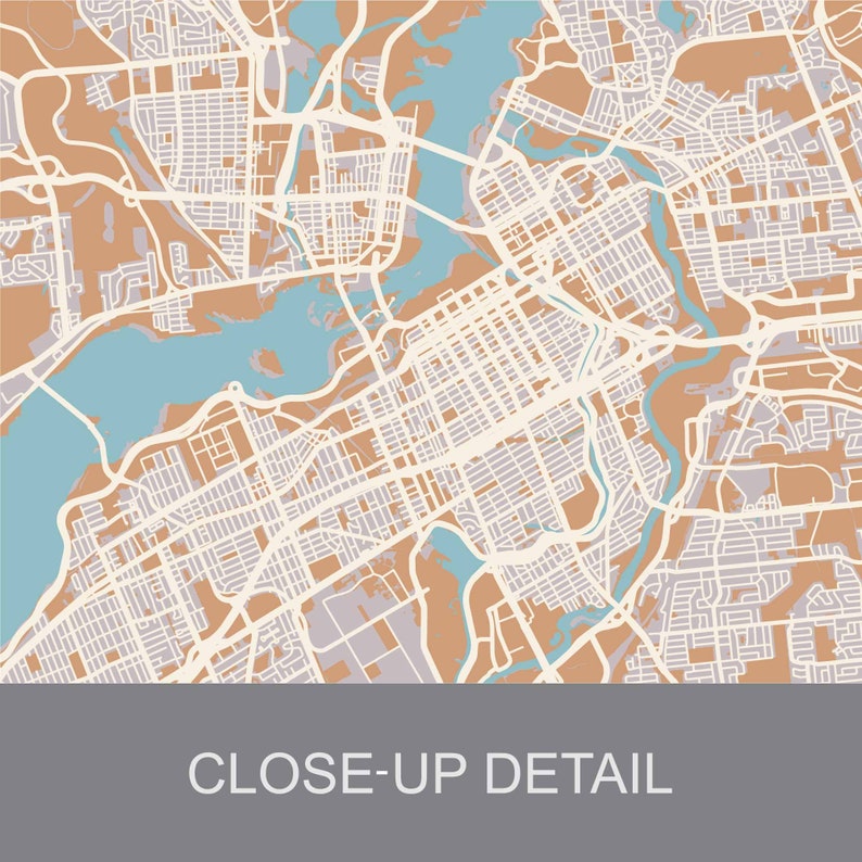 Ottawa Map Ottawa ON Ottawa City Map Ottawa Wall Art - Etsy Canada