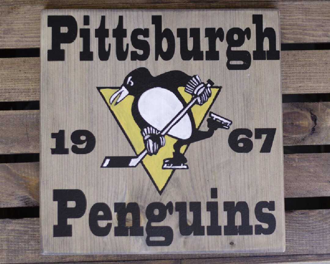 Penguins Hockey Sign - Etsy