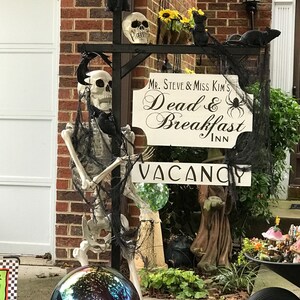 Dead & Breakfast Inn Wood Halloween Sign - Etsy