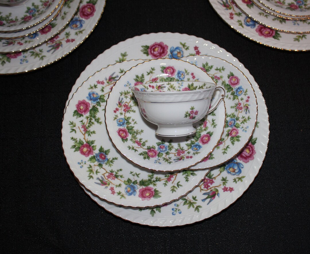 Exquisite Vintage Franconia Mandarin Fine China Set of 8 Place Settings ...