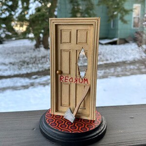 The Shining Redrum Door Horror Décor Miniature Diorama - Etsy