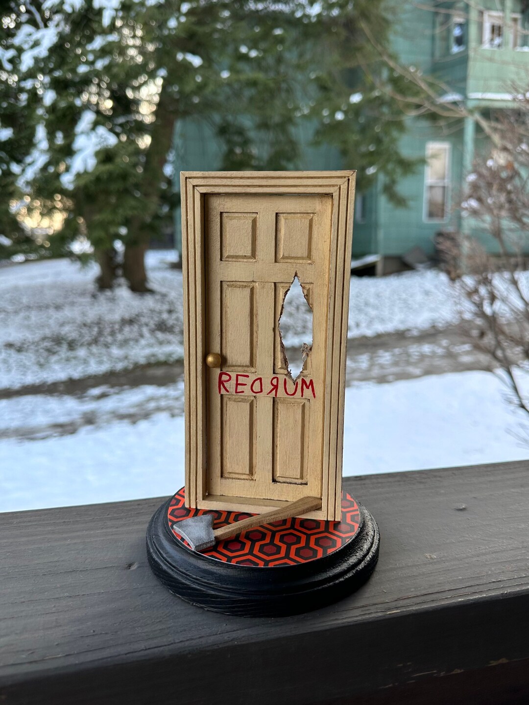 The Shining Redrum Door Horror Décor Miniature Diorama - Etsy