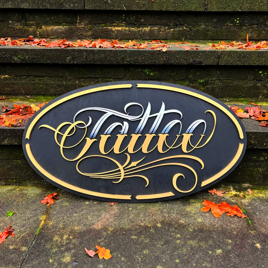 Classic Vintage Tattoo Sign Custom Studio & Office Decor for Tattoo ...