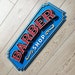 Barber Shop Sign Wood Sign Wall Art Hair Studio Vintage Style ...